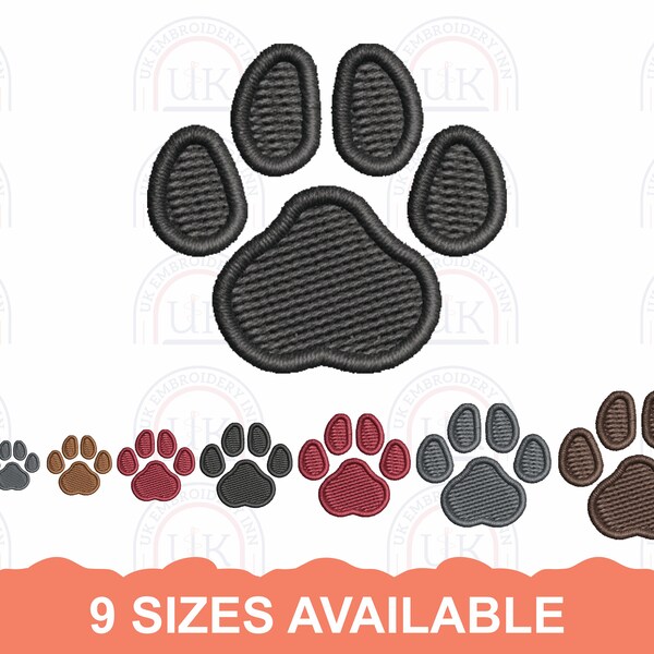 Paw Print Embroidery - Etsy