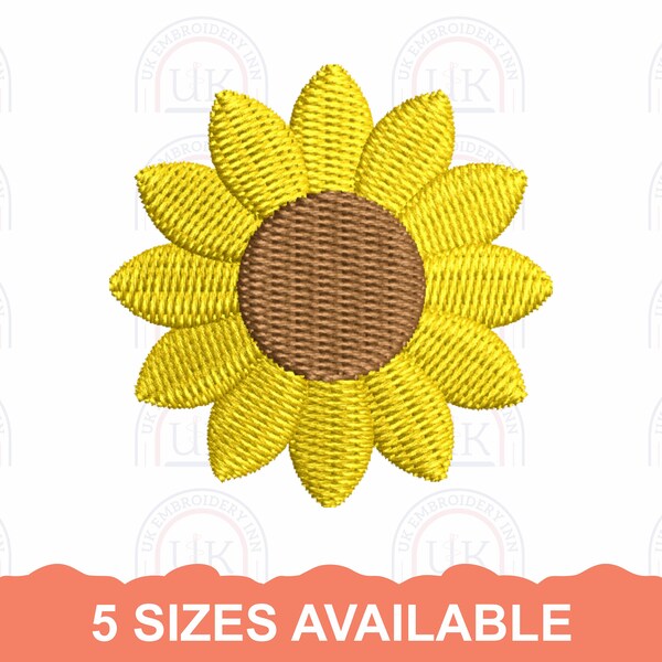 Sunflower Embroidery - Etsy