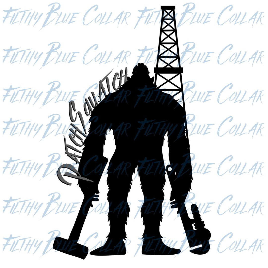 Oil Patch Sasquatch SVG - Etsy