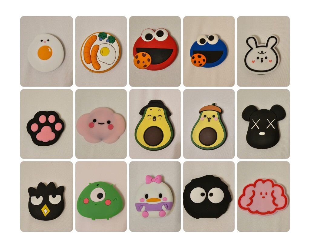 Cute/kawaii Food Plate, Breakfast Egg, Sausage and Broccoli Phone Grip ...