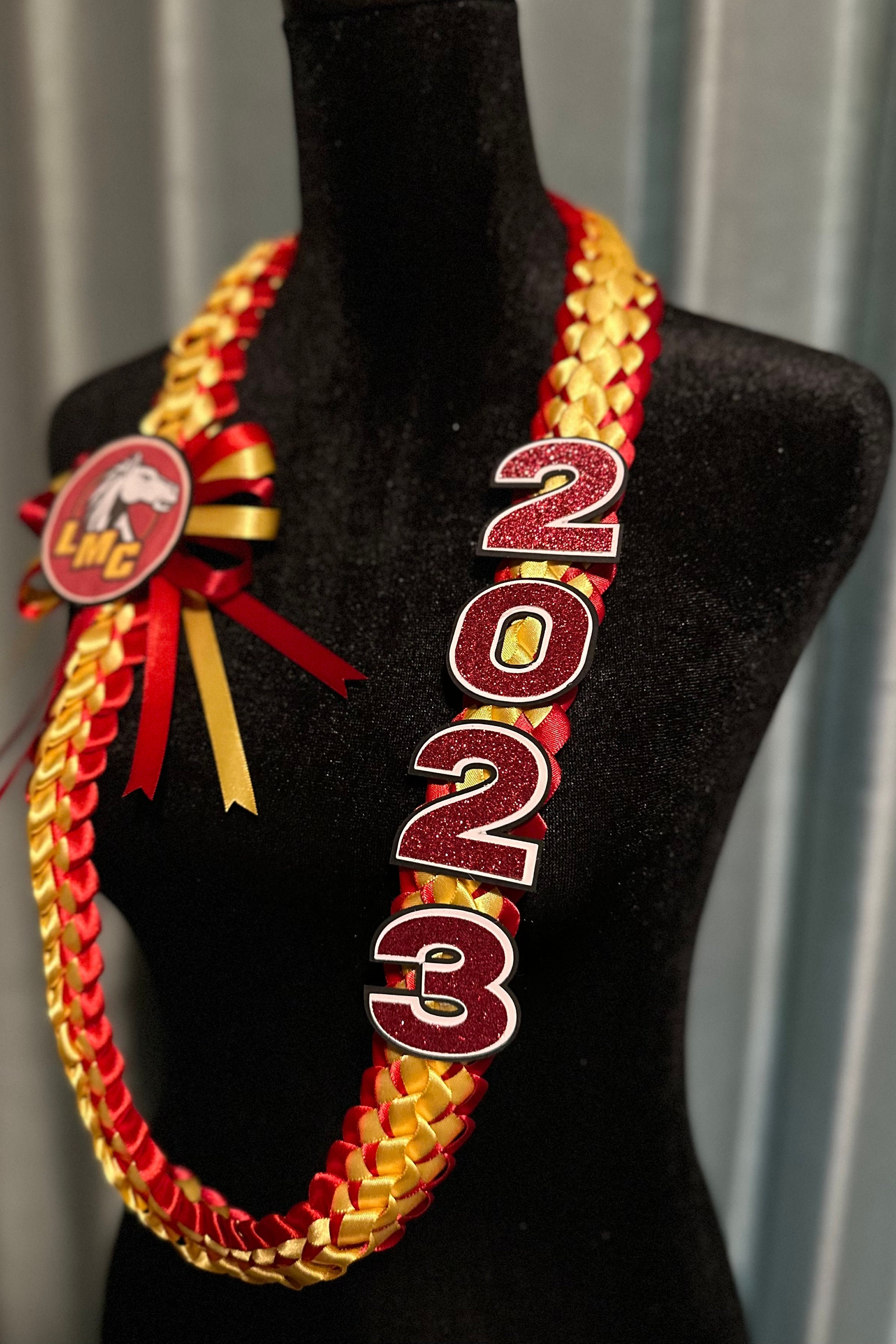 Double Braided Thin Graduation Ribbon Lei Necklace - Etsy