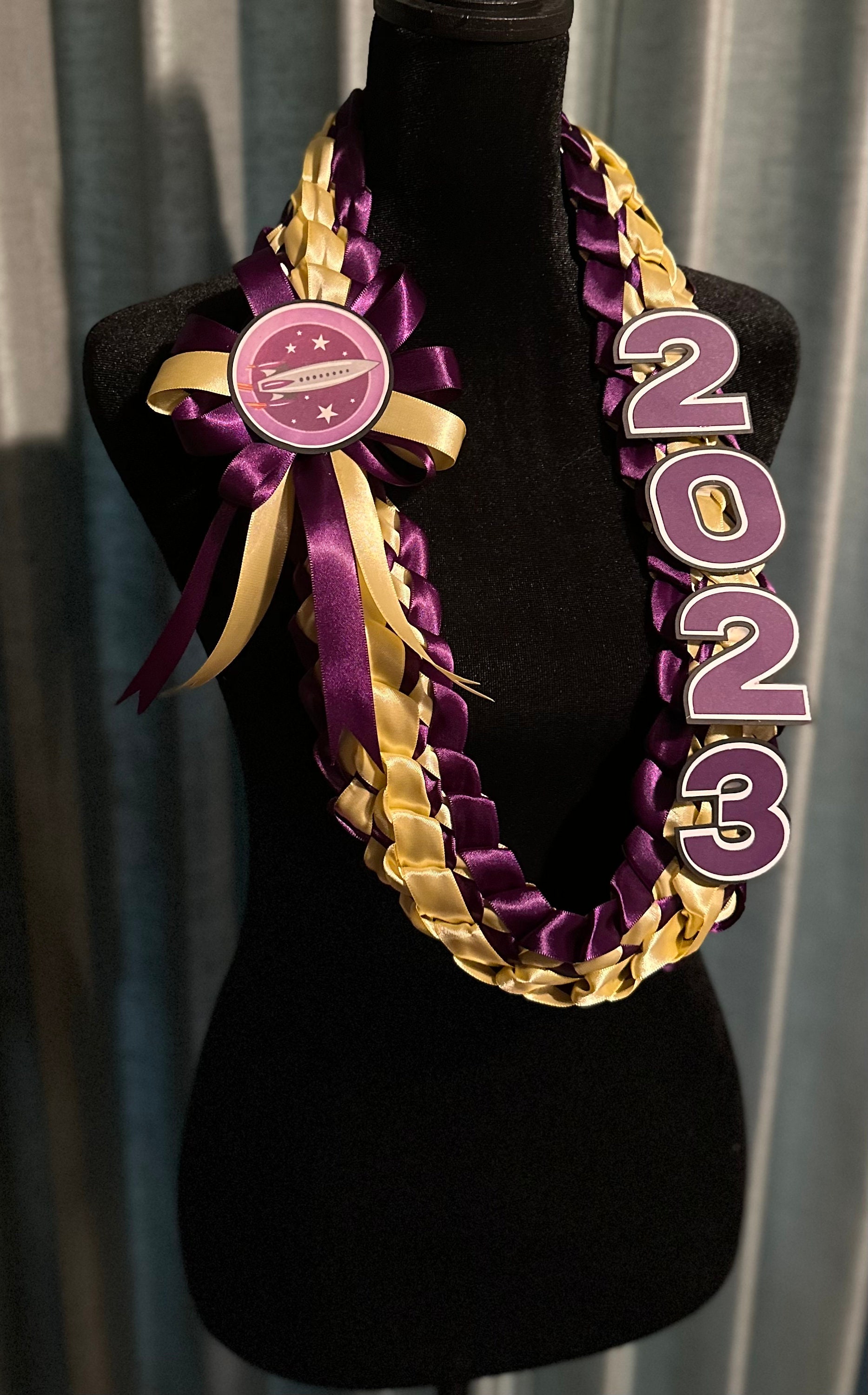 Double Braided Thick Graduation Ribbon Lei Necklace - Etsy