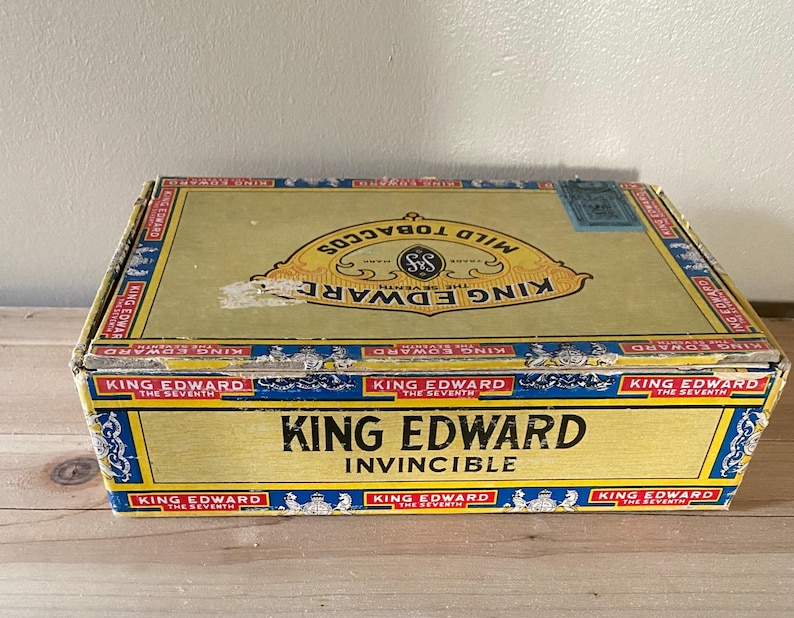 Vintage King Edward Cigar Box Invincible Edition by Swisher Products - Etsy