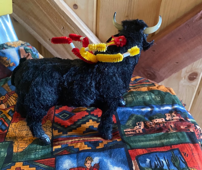Vintage Fighting Bull Souvenir Made in Spain With Prize Ribbon 1970’s ...