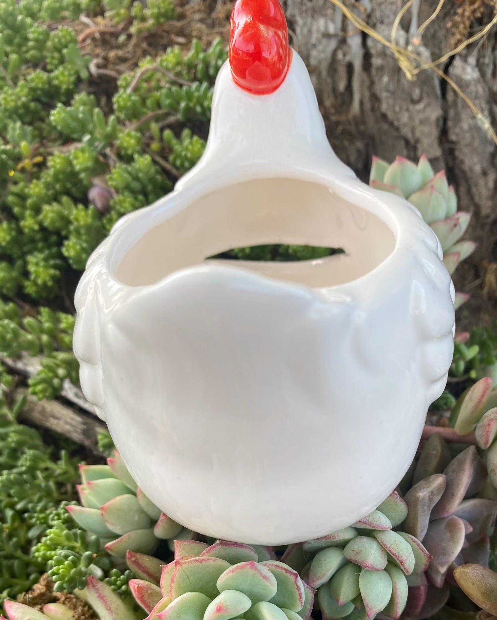 Vintage Chicken Egg Yolk Seperator*1950’s Ceramic Chicken Collectible ...