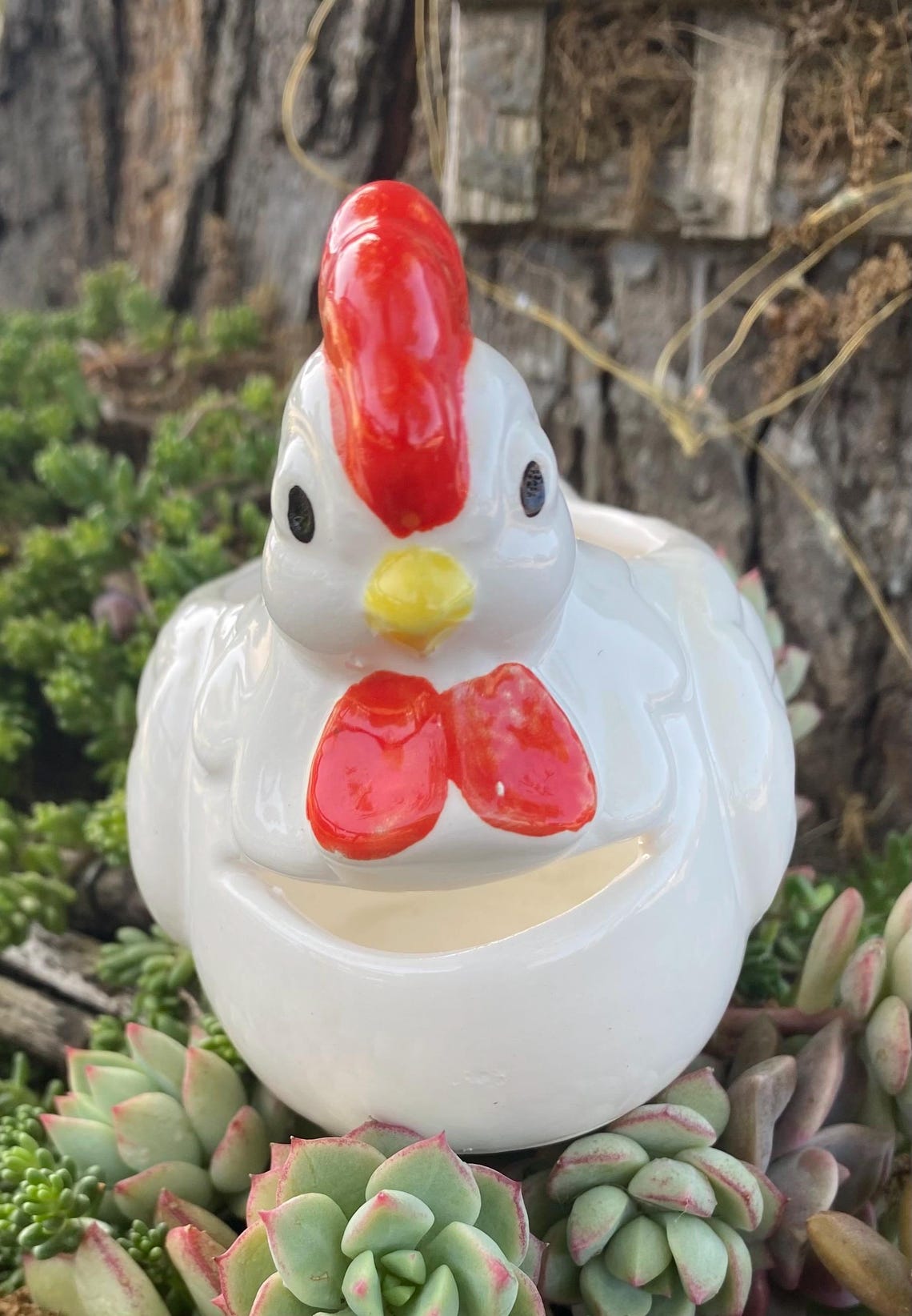Vintage Chicken Egg Yolk Seperator*1950’s Ceramic Chicken Collectible ...