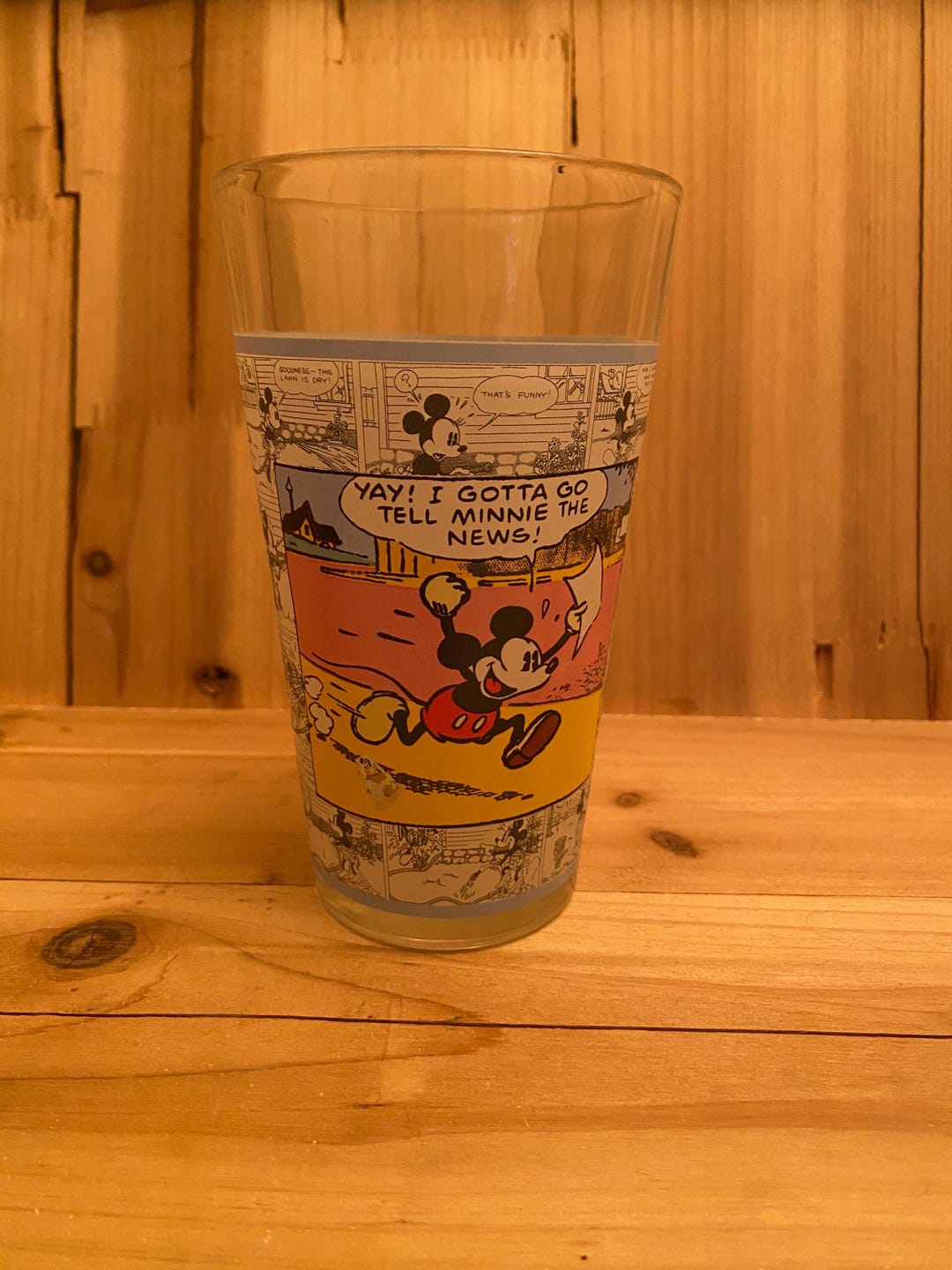 Vintage Mickey Mouse Collectible Glass Cup Gibson China NO. 11 Minnie ...