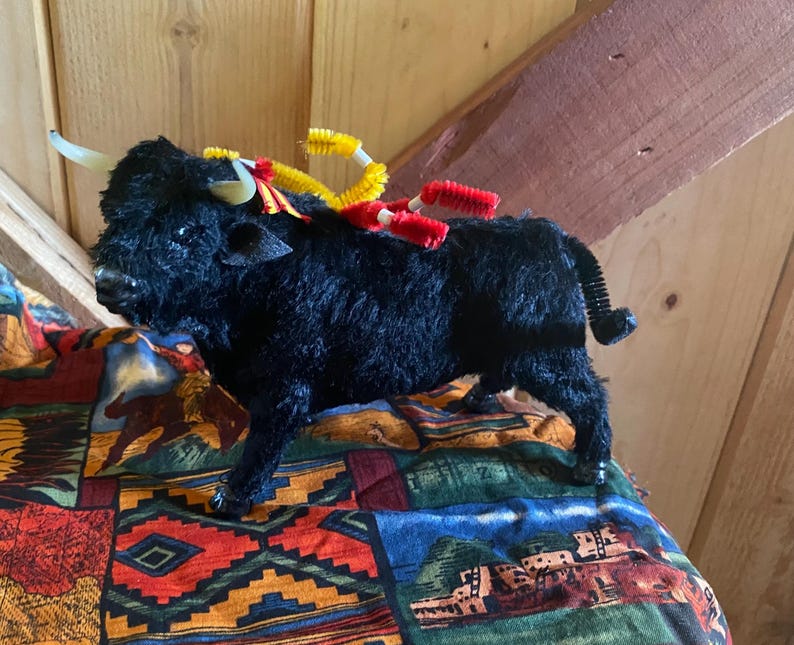 Vintage Fighting Bull Souvenir Made in Spain With Prize Ribbon 1970’s ...