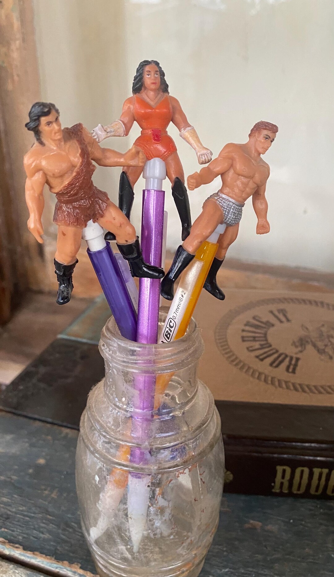 Vintage Wrestlers Pencil Toppers* WWF Memorabilia Collectibles*unique ...