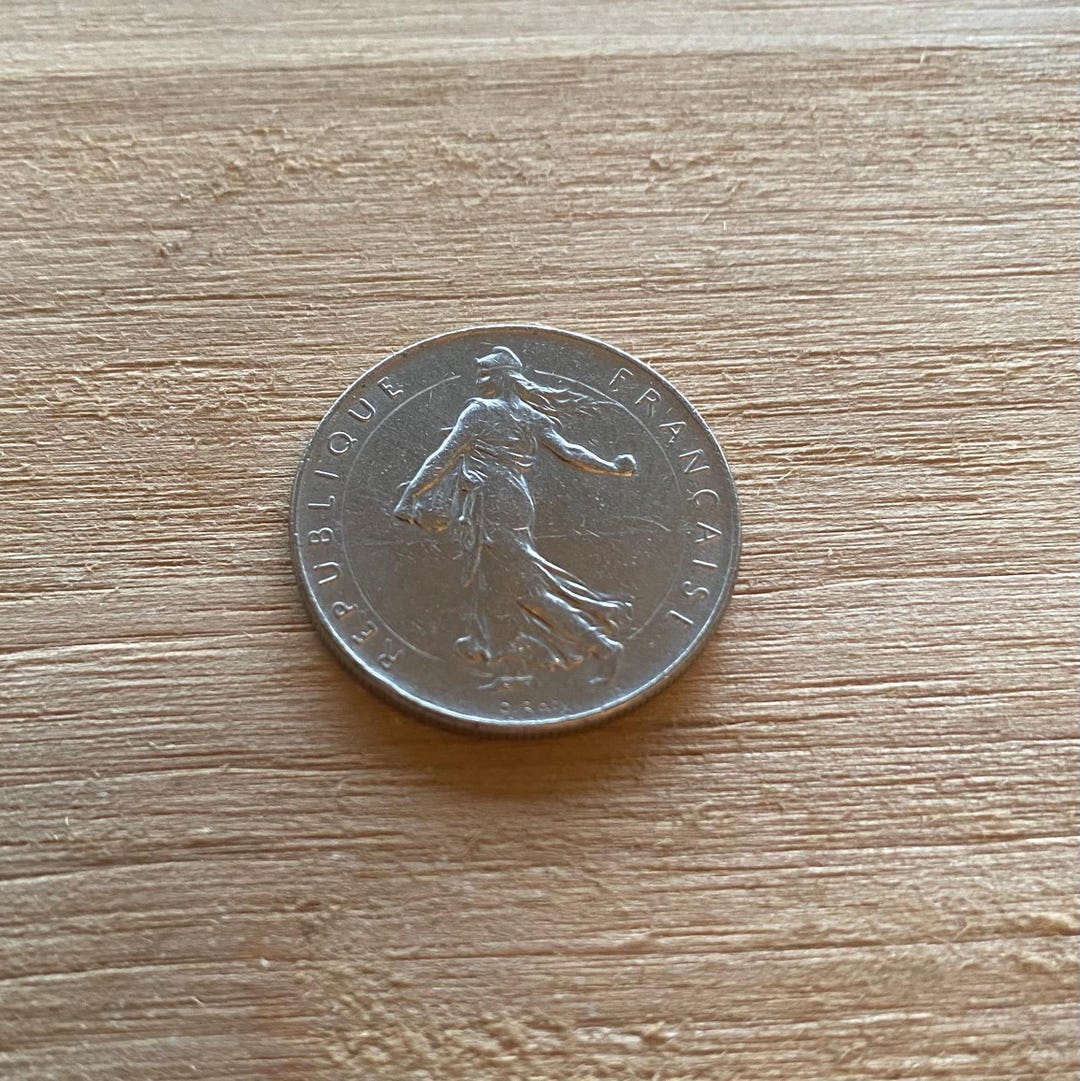 1973 1 Franc Coin French Coin Collectible - Etsy