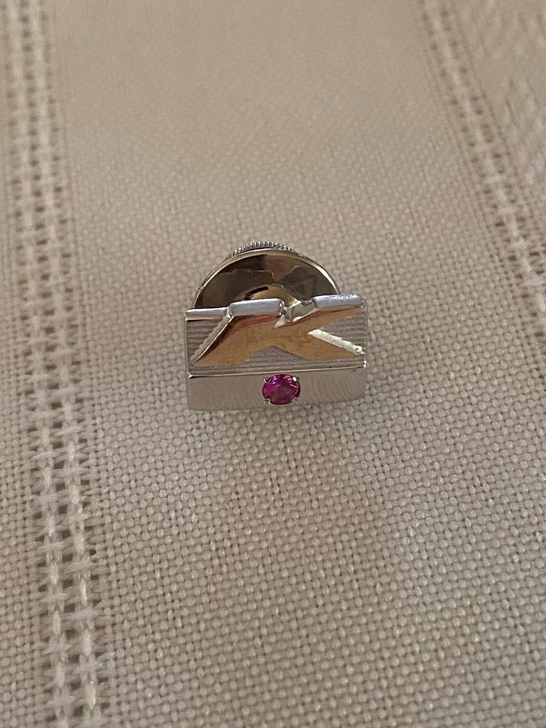 Vintage Kmart Service 10K Ruby Lapel Pin - Etsy