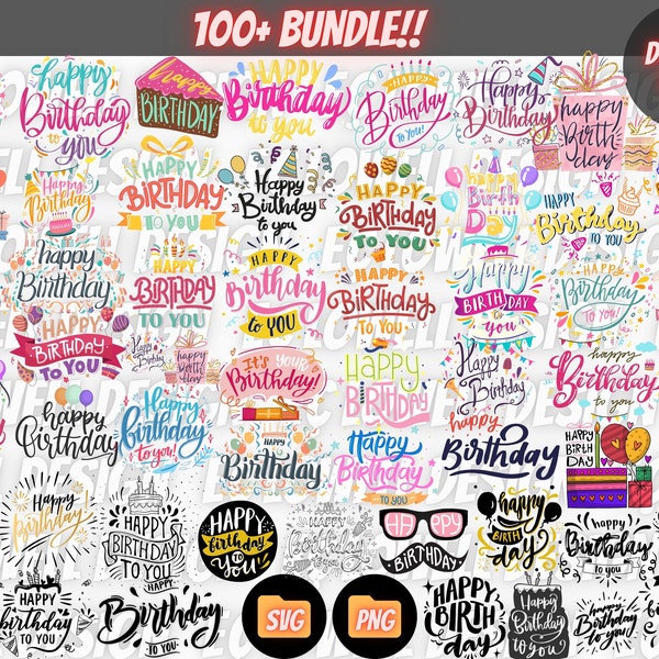 Birthday Svg - Etsy