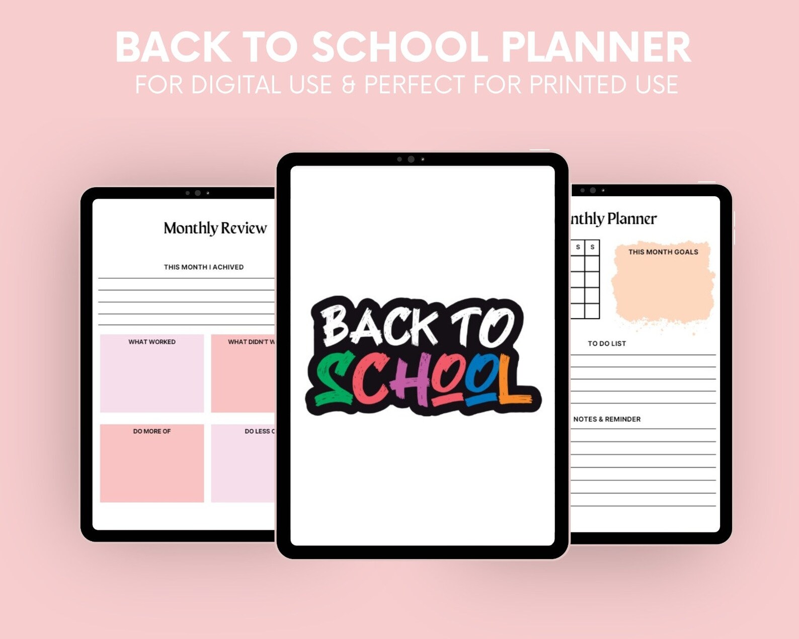 Back to School Planner Printable | School Planner Bundle | Student ...