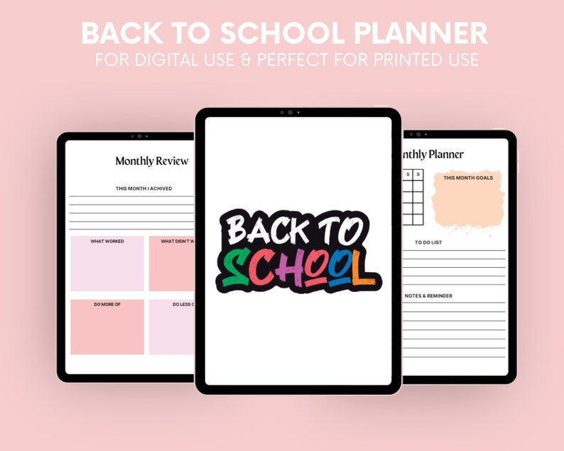Back to School Planner Printable | School Planner Bundle | Student ...
