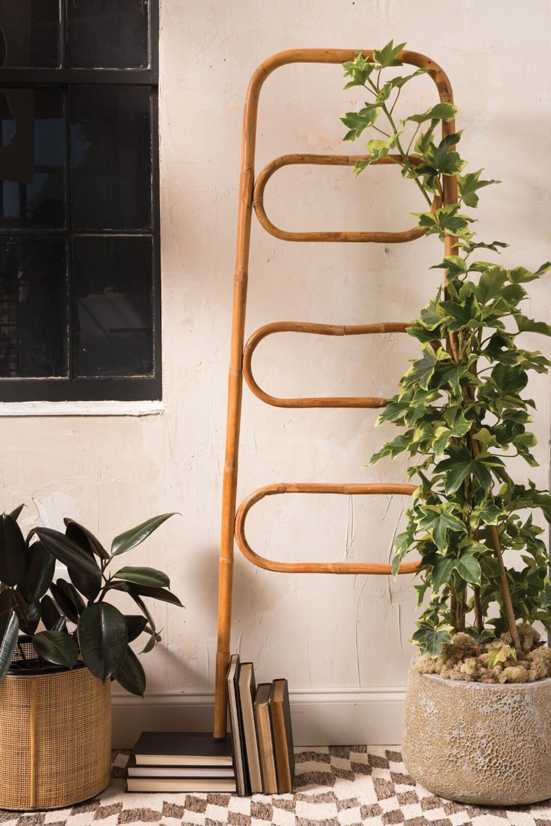 Natural Wood Wall Ladder - Etsy