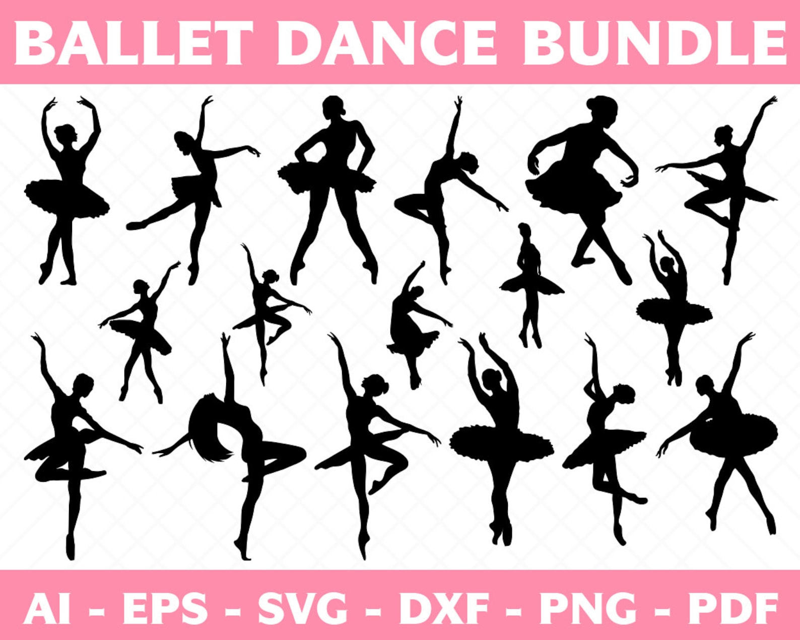 Ballet SVG Bundle, Ballet Dancer Svg, Ballerina Svg, Ballerina Cut File ...