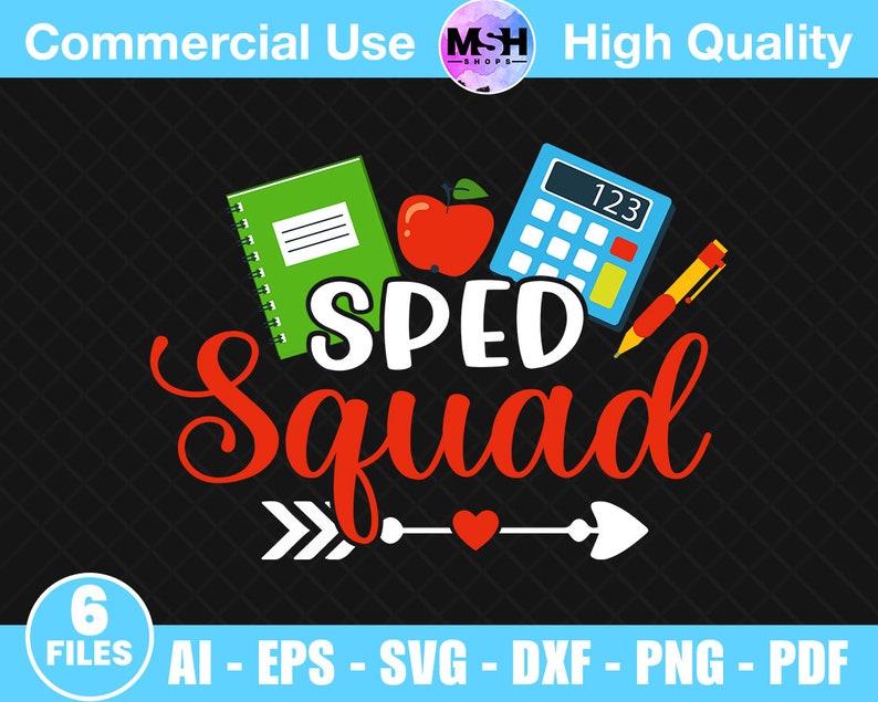 Sped Squad Svg Special Education Svg Back to School Svg - Etsy