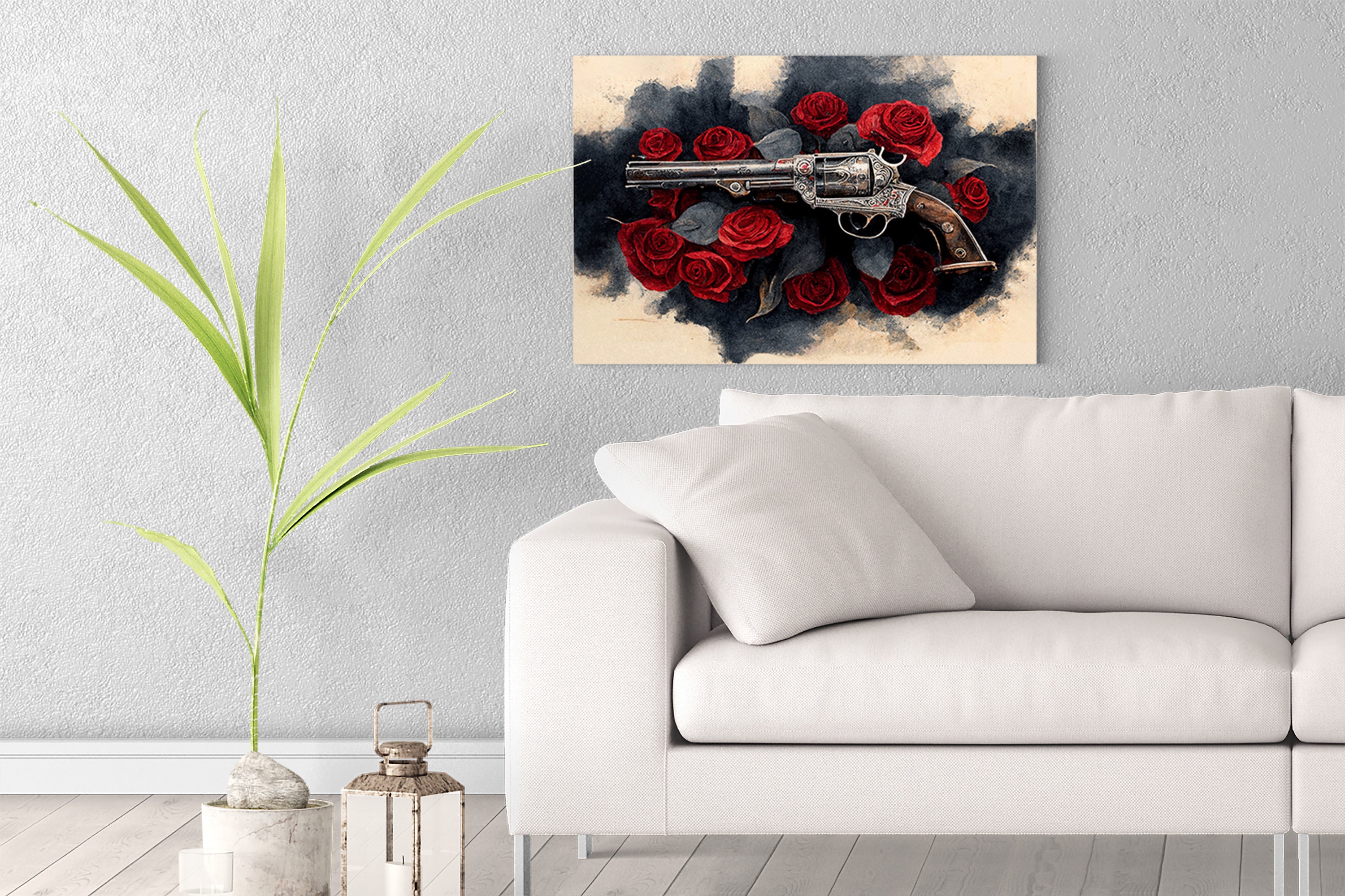 The Dark Tower Roland's Revolver Watercolor Painting - Etsy