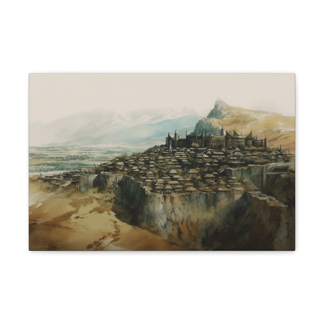 Rohan Landscape Painting, the Lord of the Rings Art, Fantasy Art, Jrr ...