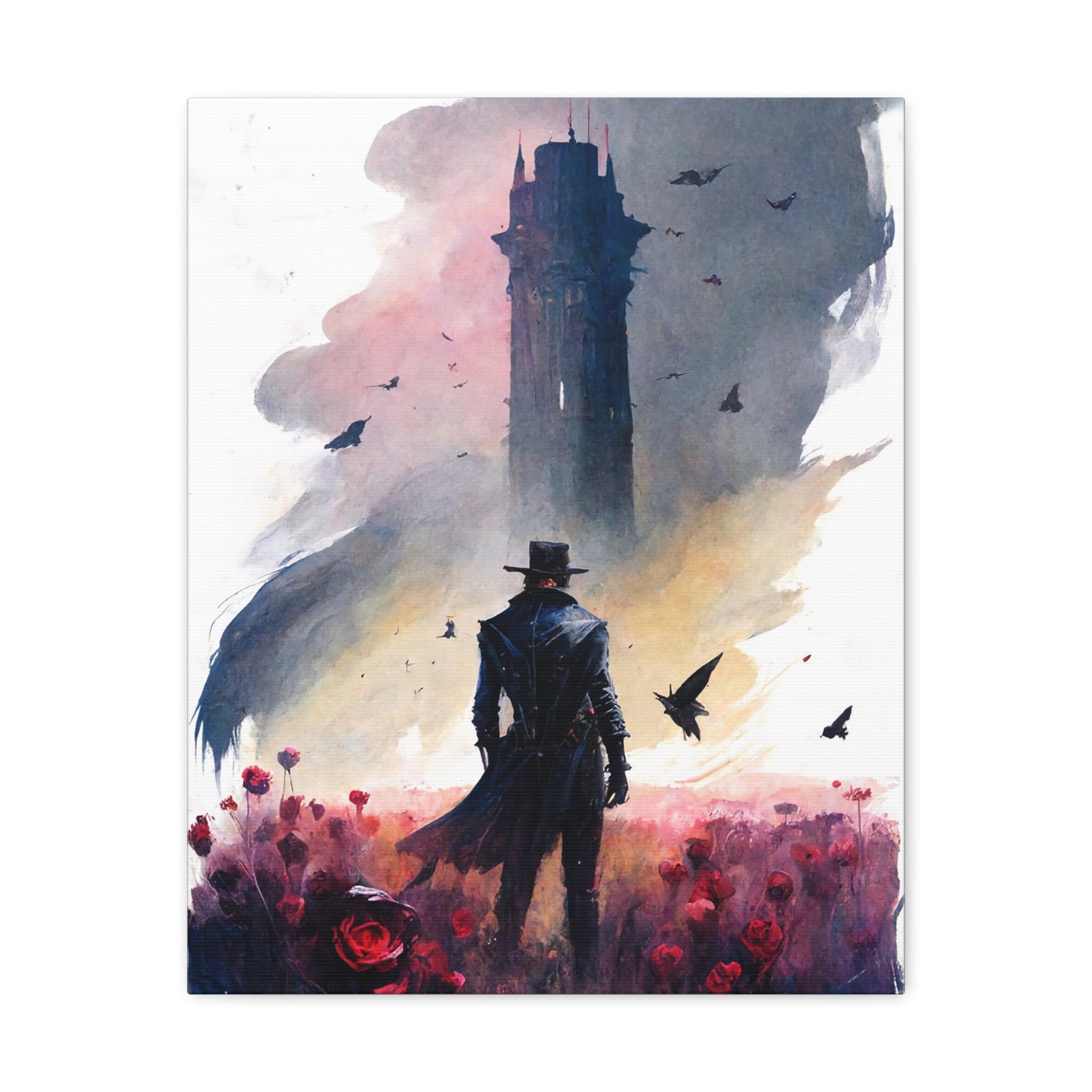 The Gunslinger, Landscape Watercolor Painting, Stephen King, Fantasy ...