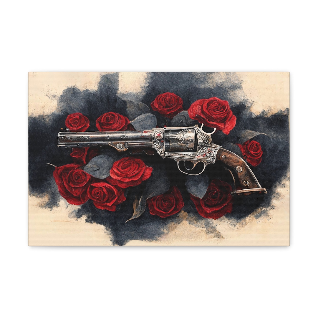 The Dark Tower Roland's Revolver Watercolor Painting, Stephen King ...