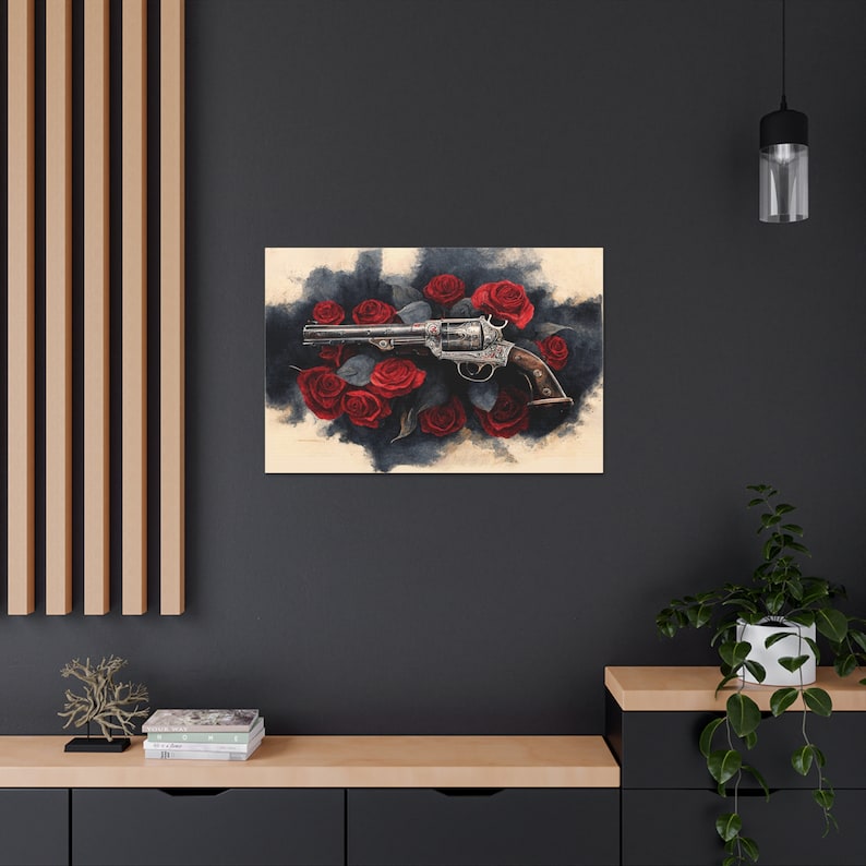 The Dark Tower Roland's Revolver Watercolor Painting - Etsy