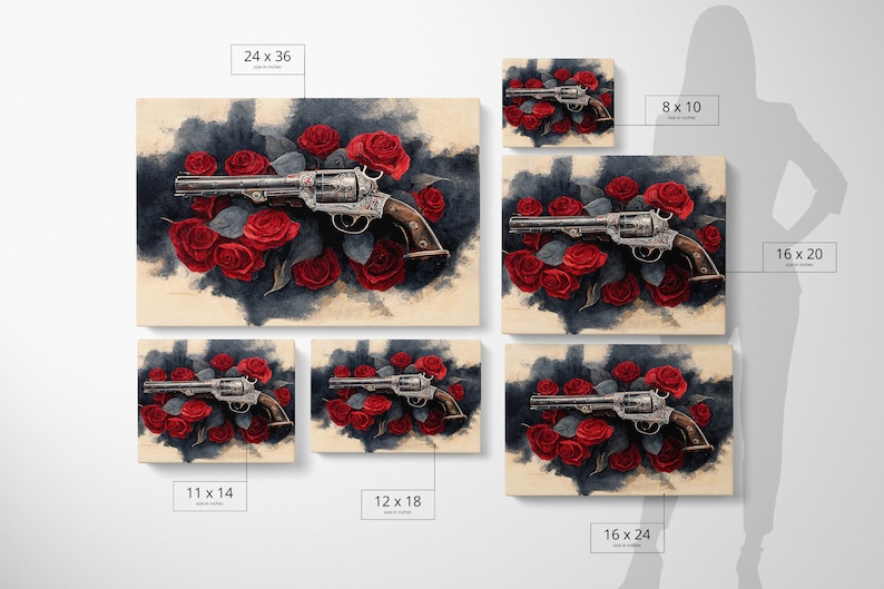 The Dark Tower Roland's Revolver Watercolor Painting - Etsy