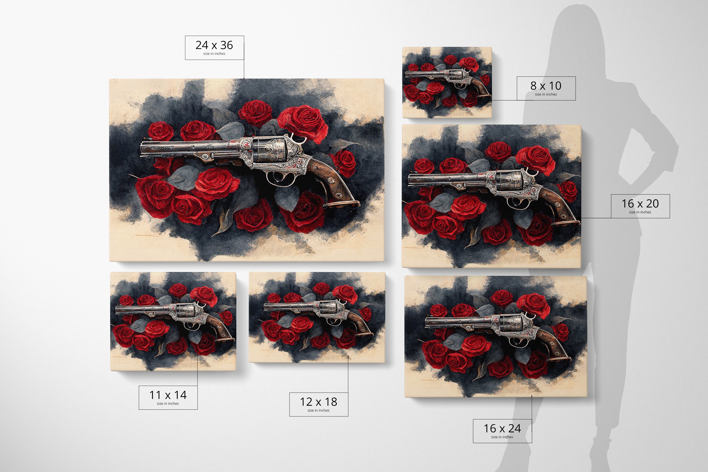 The Dark Tower Roland's Revolver Watercolor Painting - Etsy