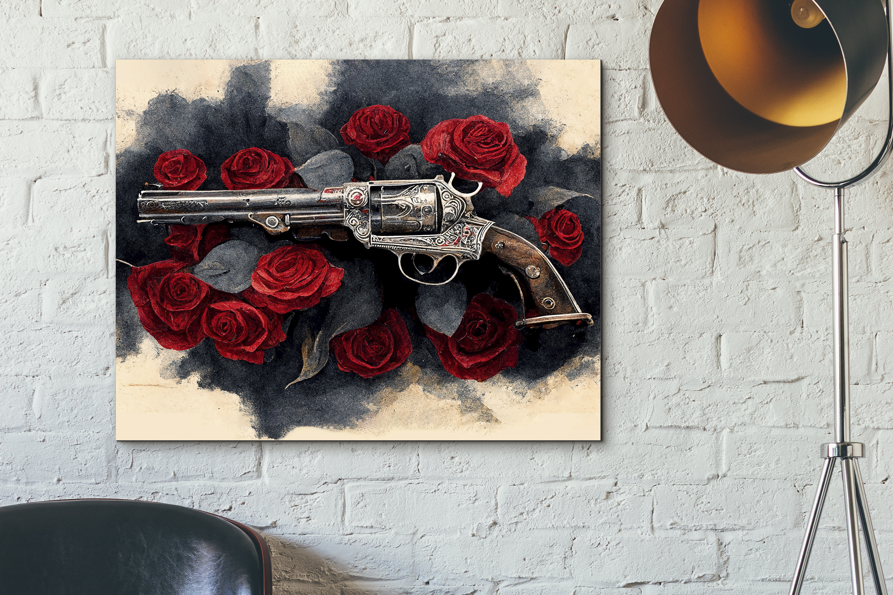 The Dark Tower Roland's Revolver Watercolor Painting - Etsy