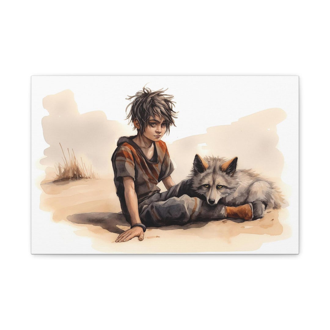 The Dark Tower Jake and Oy, Fantasy Watercolor Painting, Stephen King ...