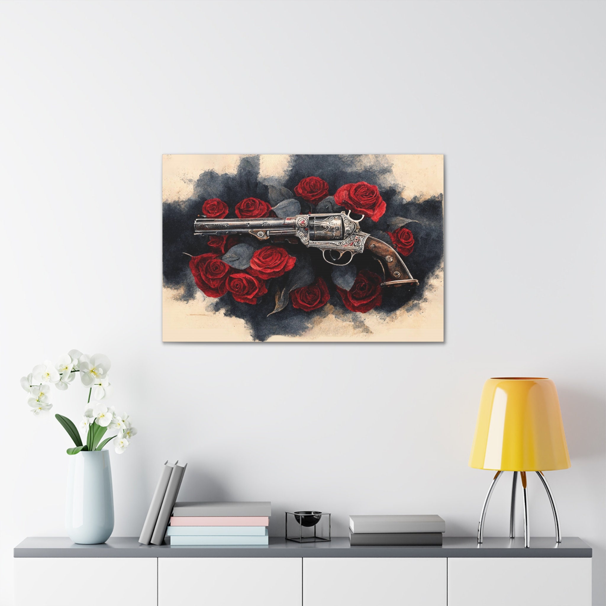 The Dark Tower Roland's Revolver Watercolor Painting - Etsy