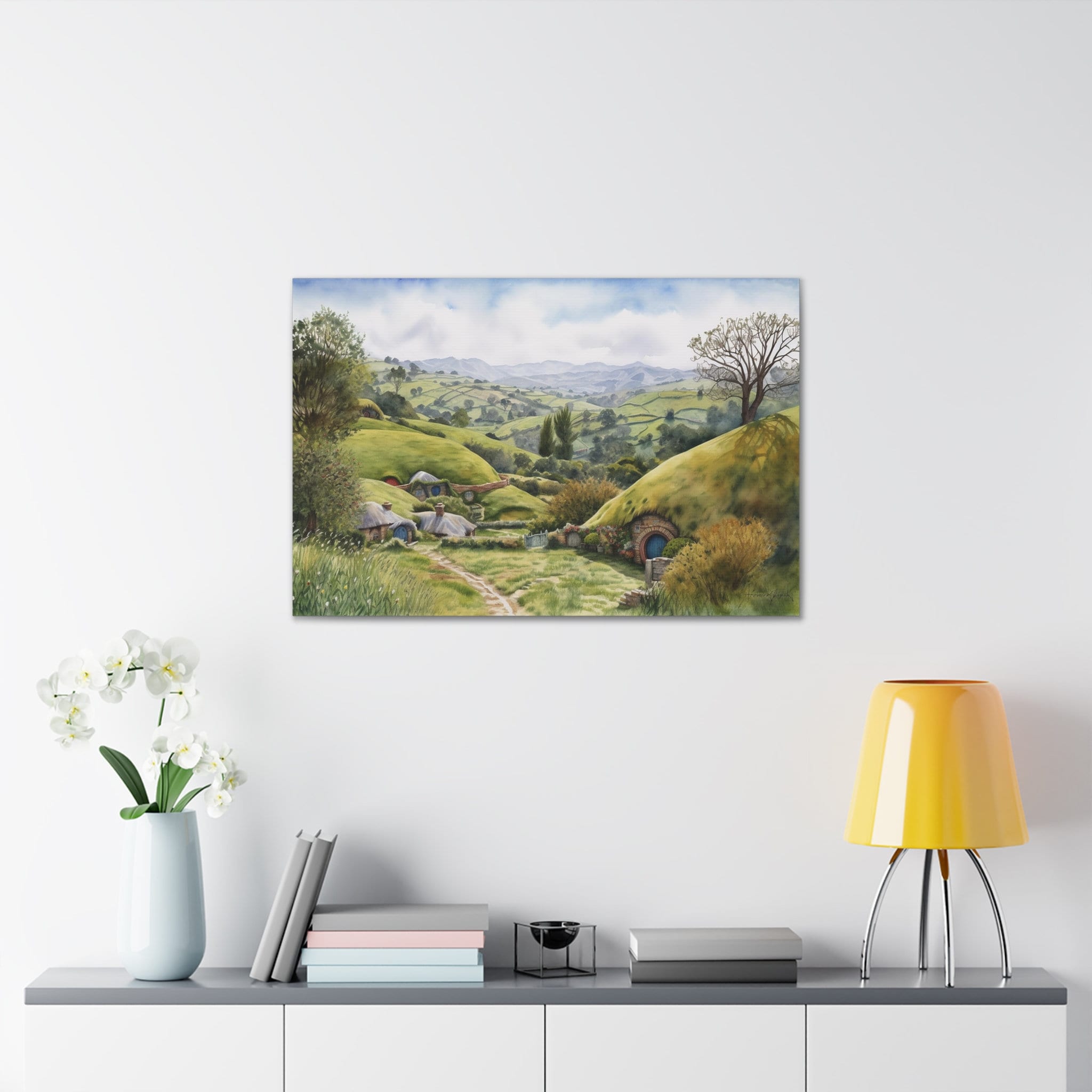 The Shire Painting Lord of the Rings Art Fantasy Art - Etsy