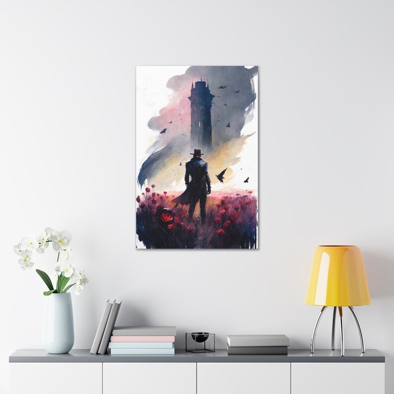 The Gunslinger, Landscape Watercolor Painting, Stephen King, Fantasy ...