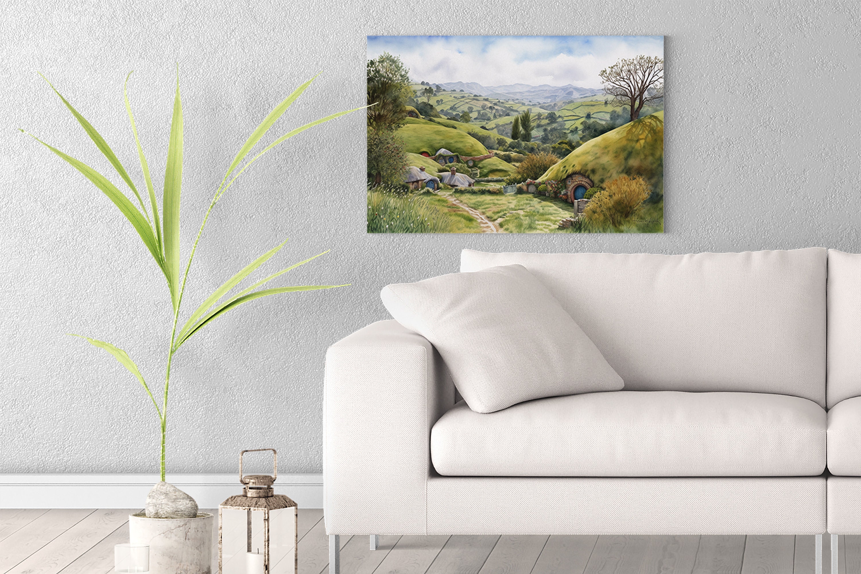 The Shire Painting Lord of the Rings Art Fantasy Art - Etsy