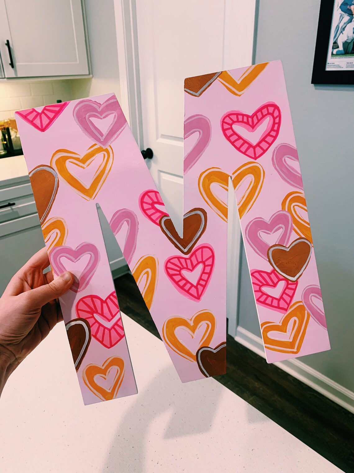 CUSTOM LETTER PAINTING, Preppy Dorm Painting, Wooden Painted Letters ...