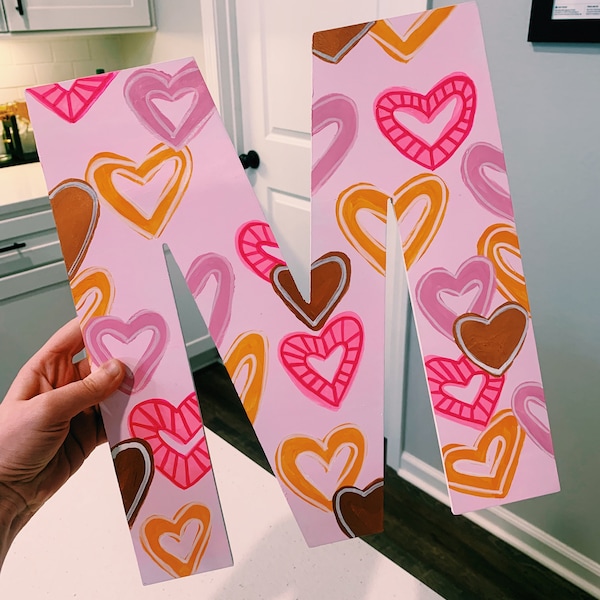 Wooden Preppy Letters - Etsy