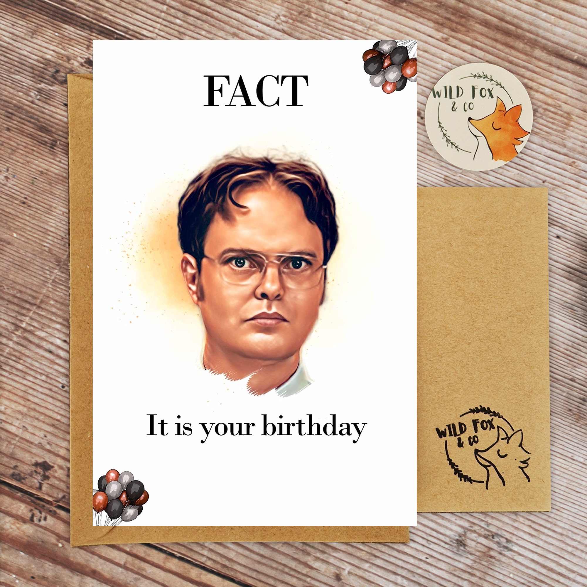 FACT It is Your Birthday Dwight Schrute the Office - Etsy