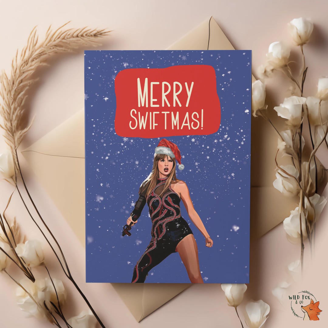 Merry Swiftmas! | Taylor Swift Christmas Card | Funny Card - Etsy