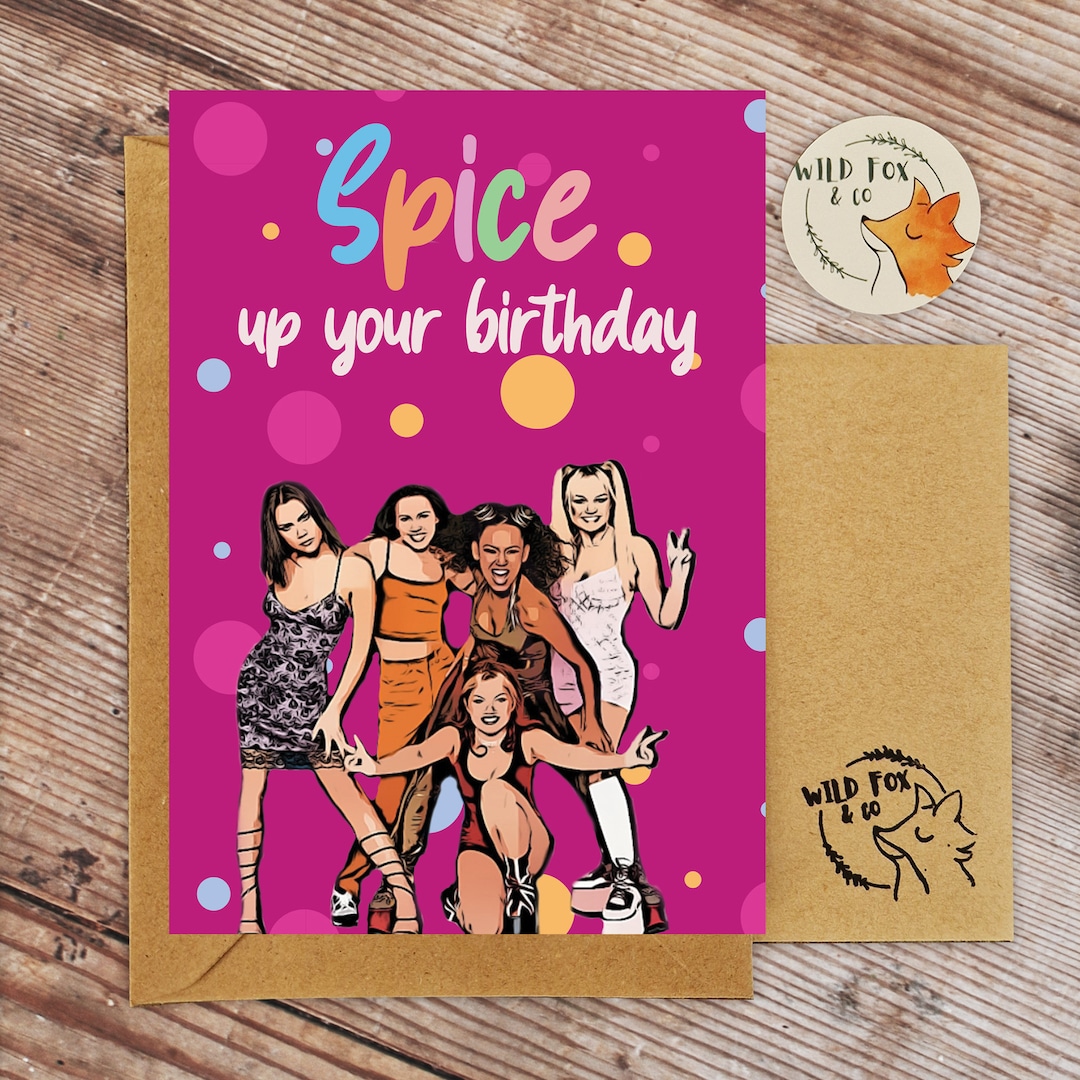 Spice Girls - Spice up Your Birthday Card! - Etsy