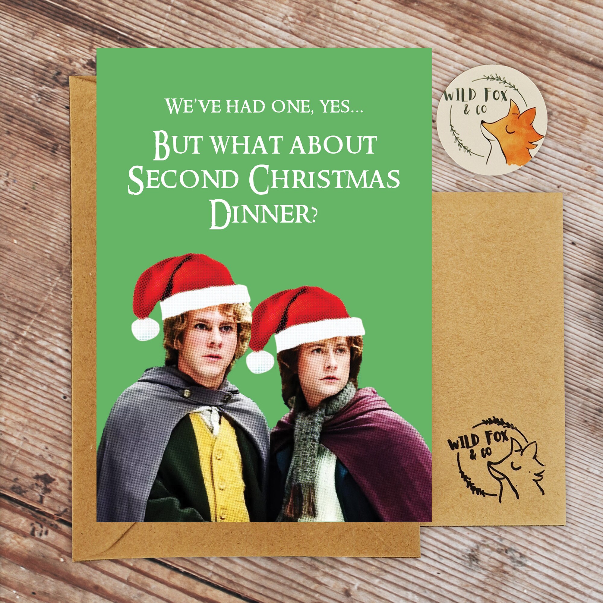 Lord of the Rings Second Christmas Dinner Christmas Card - Etsy UK