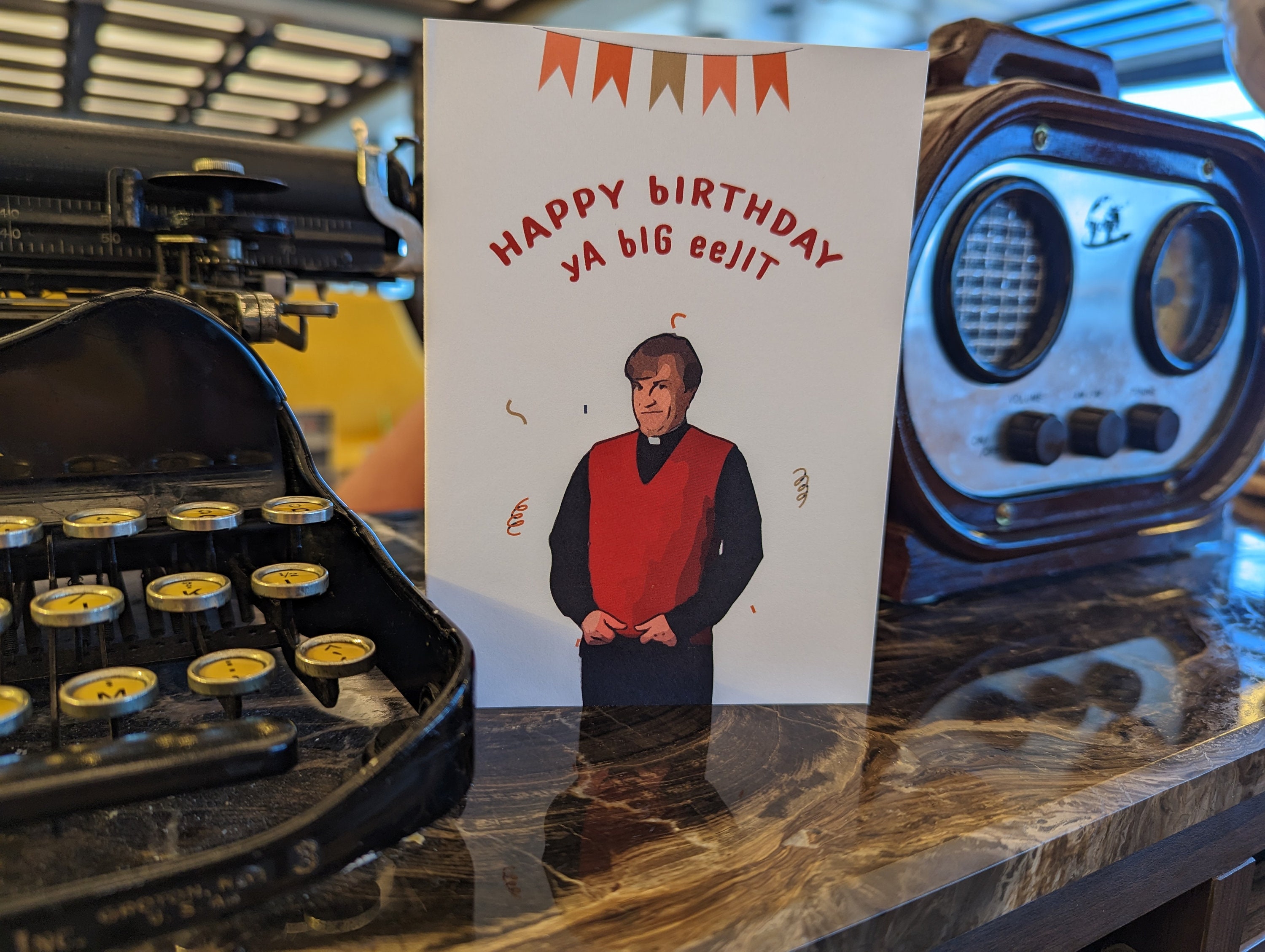 Father Dougal Mcguire Birthday Card Happy Birthday You Big Eejit Father ...