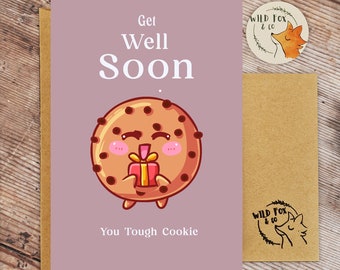 You're One Tough Cookie Get Well Sugar Cookies - Etsy