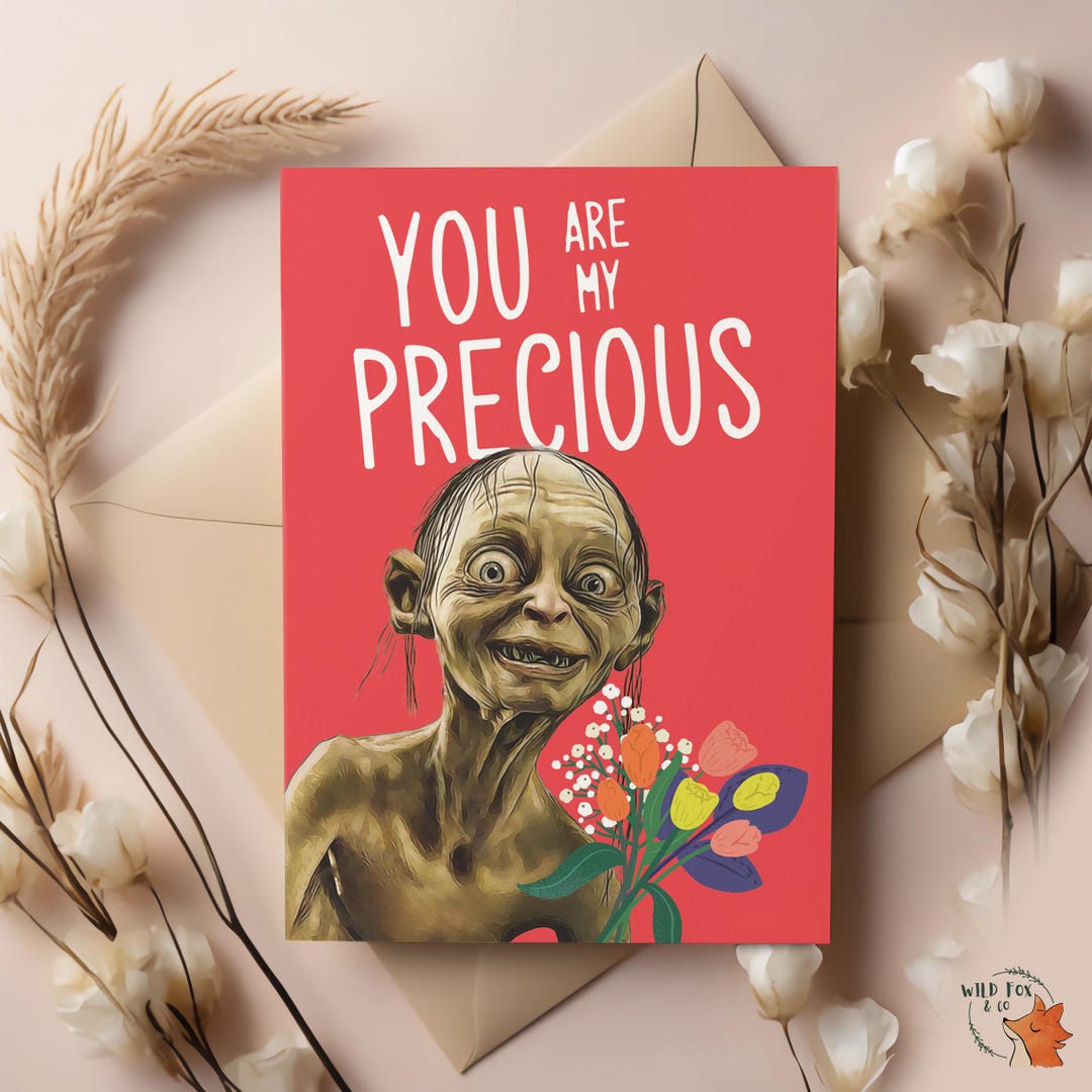 You Are My Precious! Lord of the Rings Valentines/wedding/anniversary Card| - Etsy