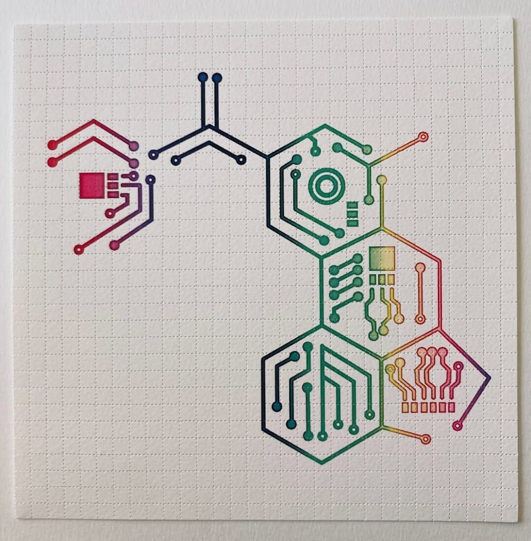 Blotter Art PCB Molecule 7.5 X 7.5 900 Tab Sheet - Etsy