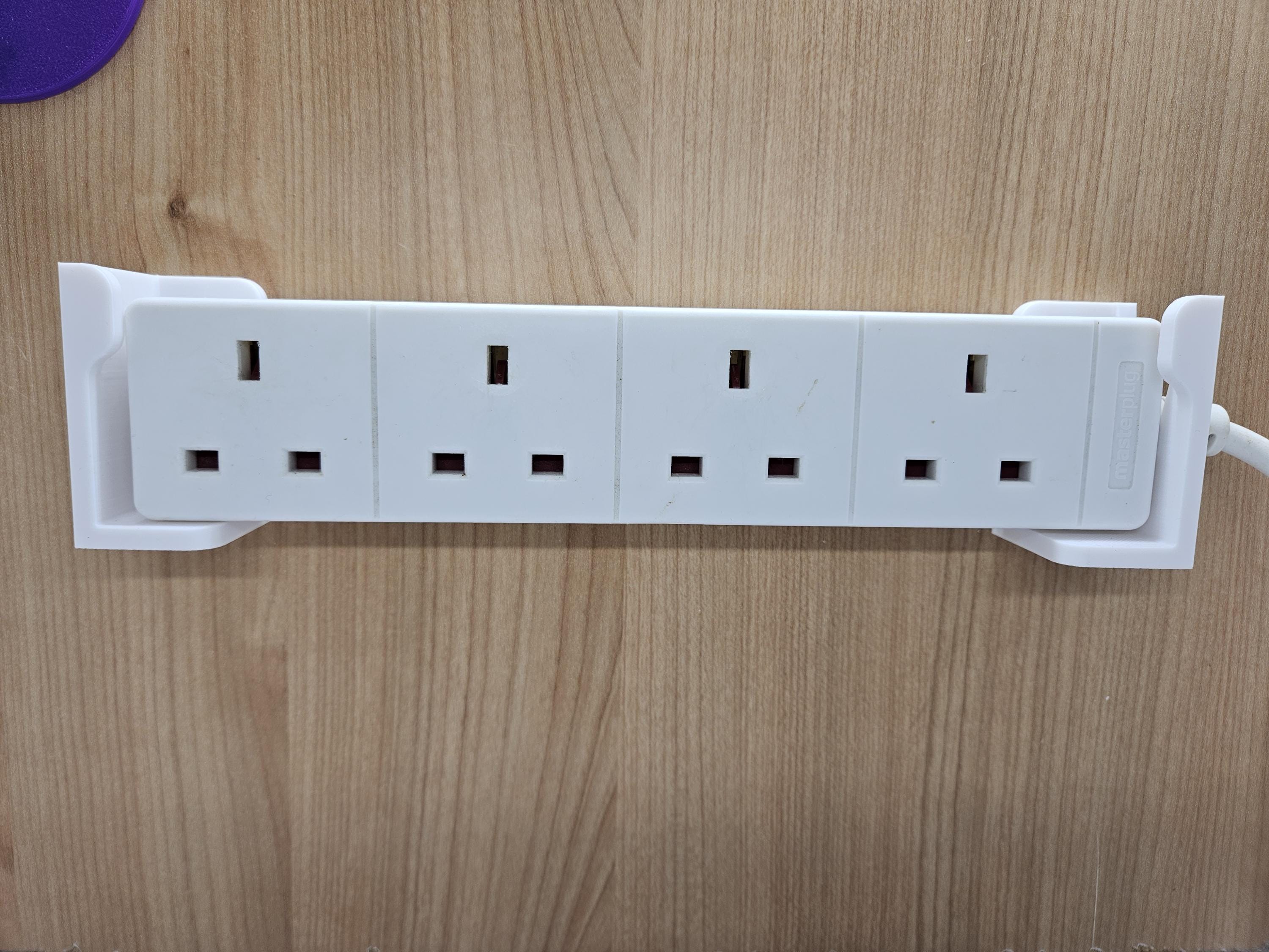 Extension Lead Mounting Brackets: Desk & Wall Cord Organizer (set of 3 ...