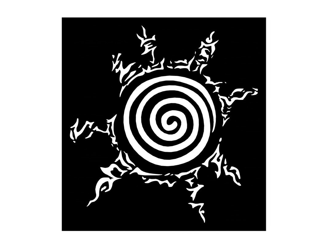 Naruto Seal Anime Wall Art Svg Dxf Dwg Png And Pdf Files Plasma Cut File Wall Art Dxf