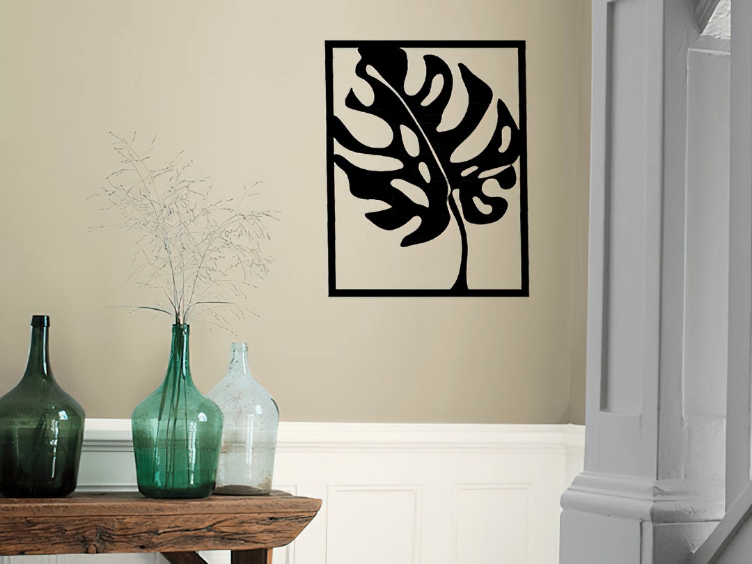The Leaf, Wall Art Dxf, Dwg, Png and Pdf Files. Plasma Cut File, Wall ...