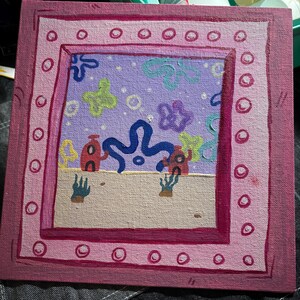 Bikini Bottom Window Wall Art - Etsy