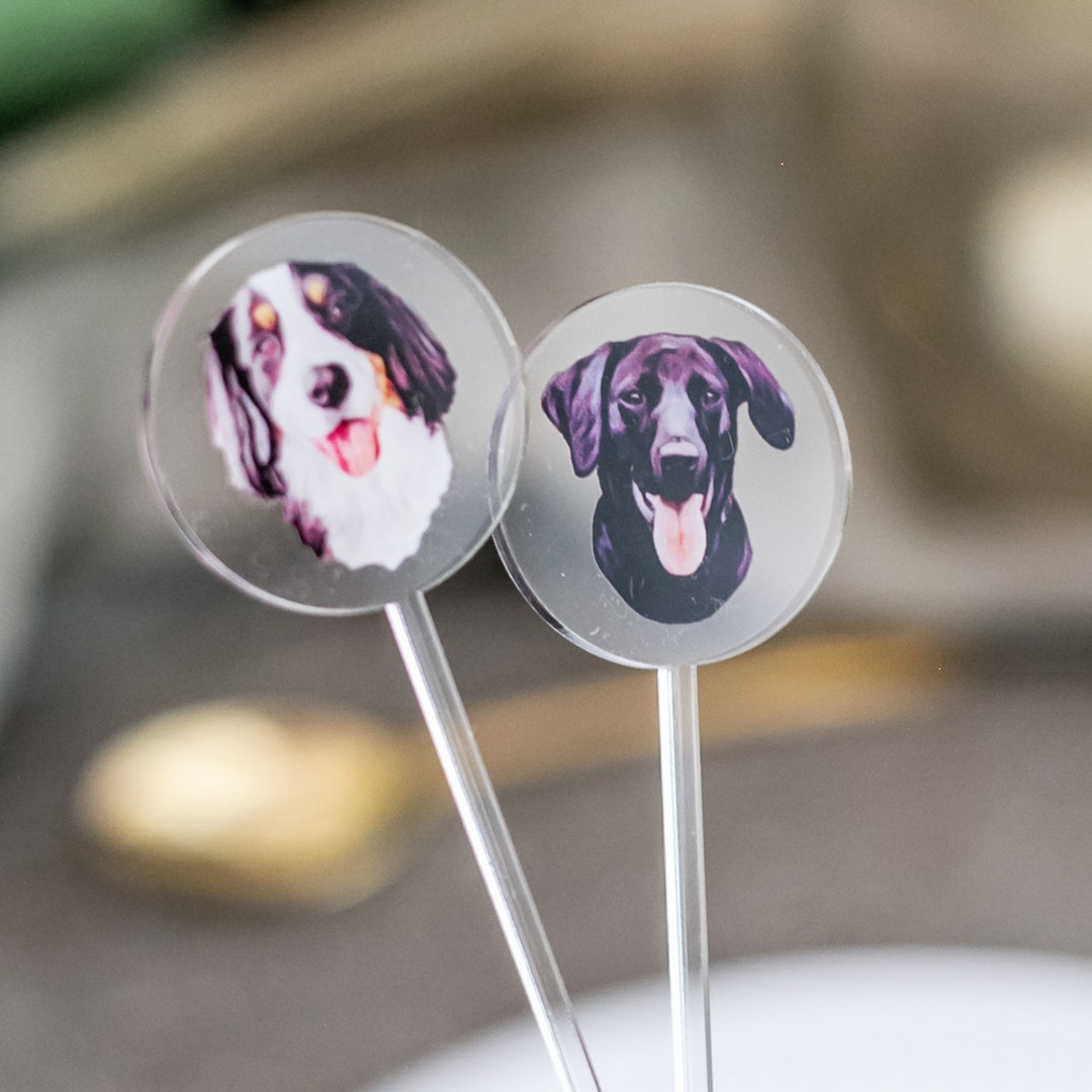 Personalized Dog Stir Stick for Wedding,pet Stir Sticks,acrylic ...