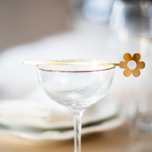 Party Stir Sticks Flower Power Groovy Shape Swizzle Stick Cocktail ...